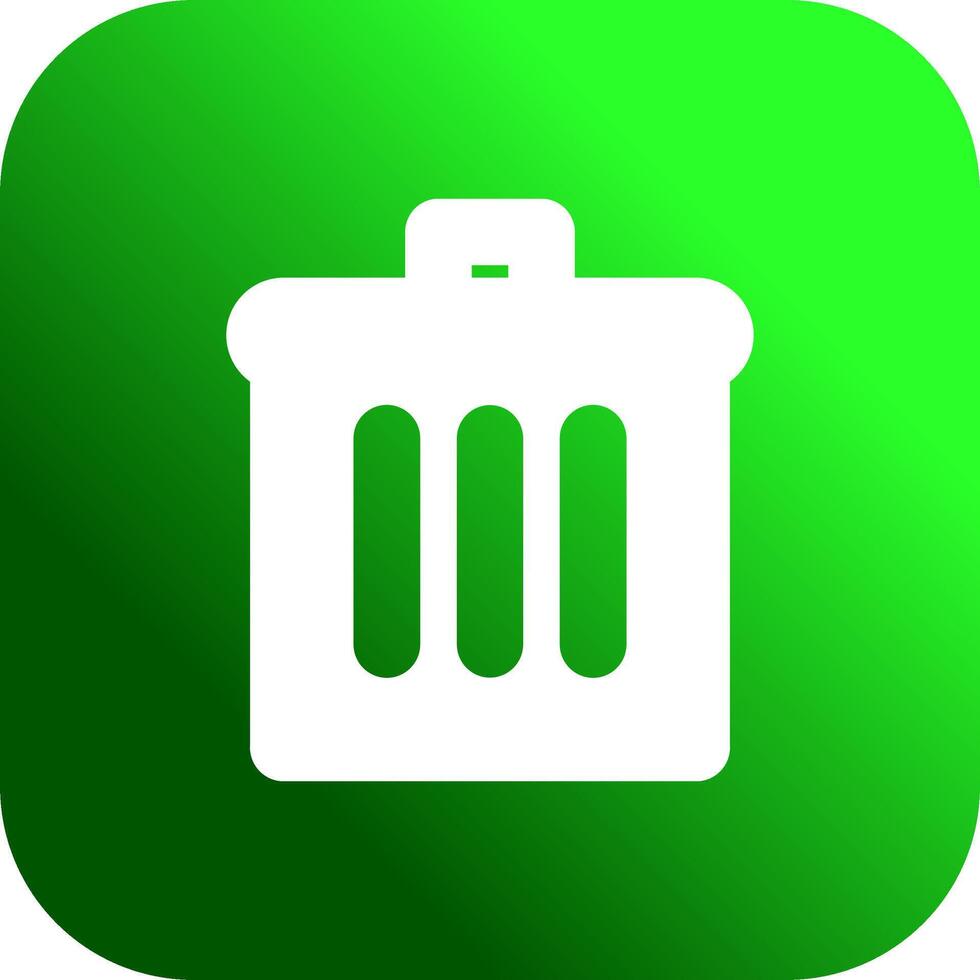 trash can icon delete button on square background vector 35878534 ...