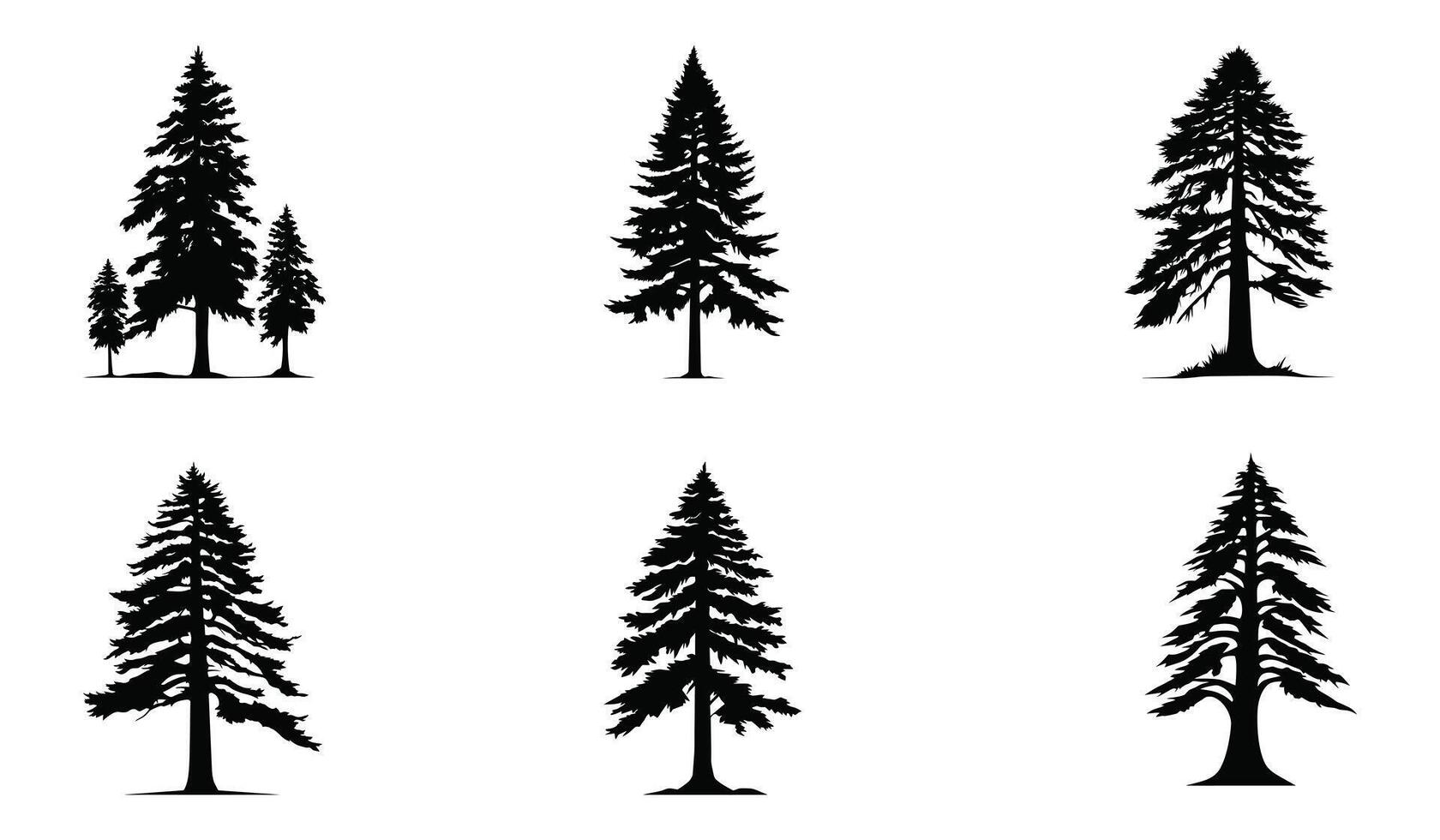Towering Redwood Tree Vector Pack 35881759 Vector Art at Vecteezy