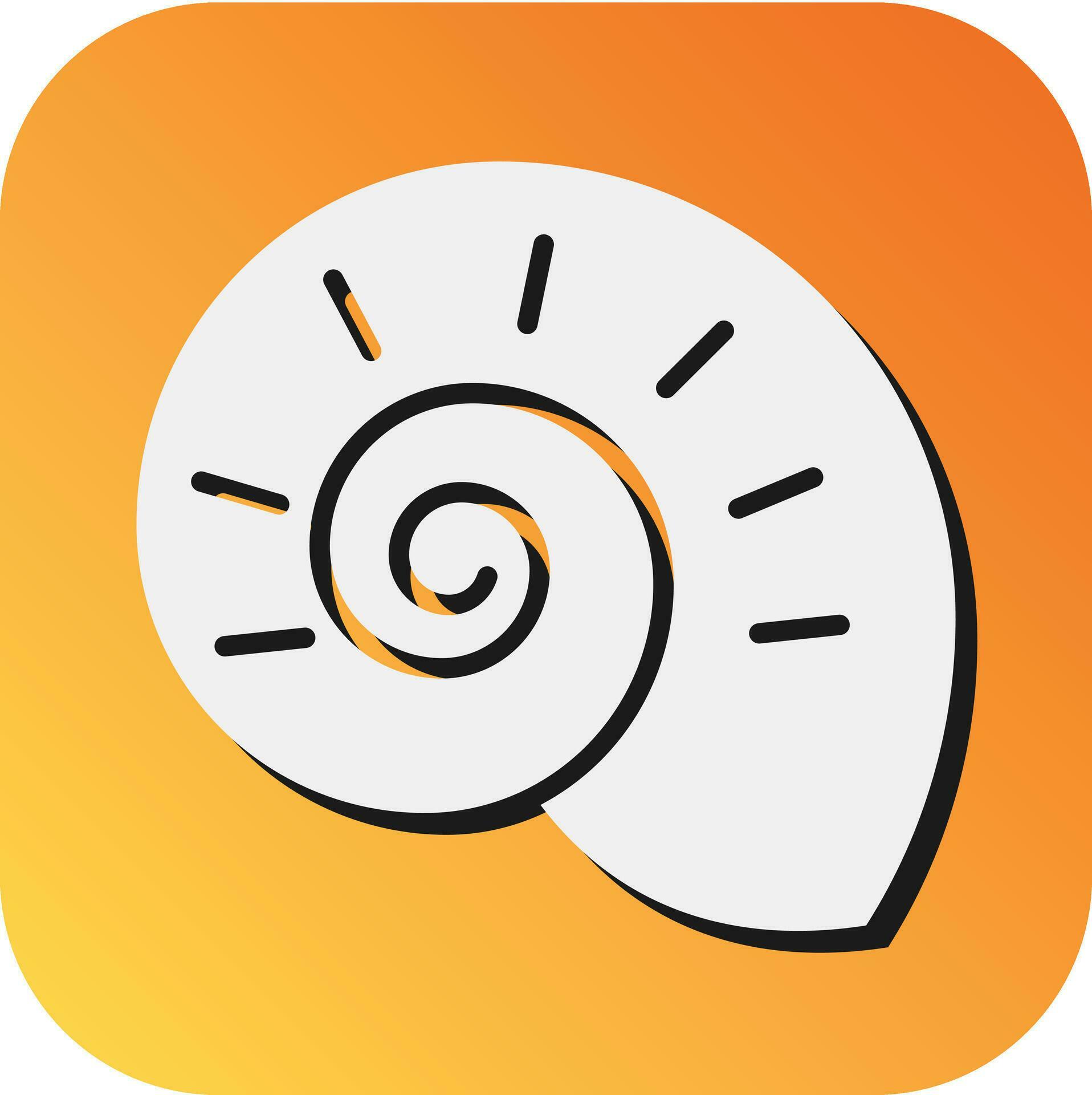 Shell Vector Glyph Gradient Background Icon For Personal And Commercial ...