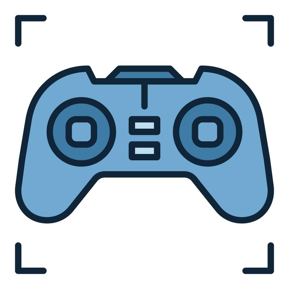 Computer Video Game Controller vector Game Pad colored icon or logo ...