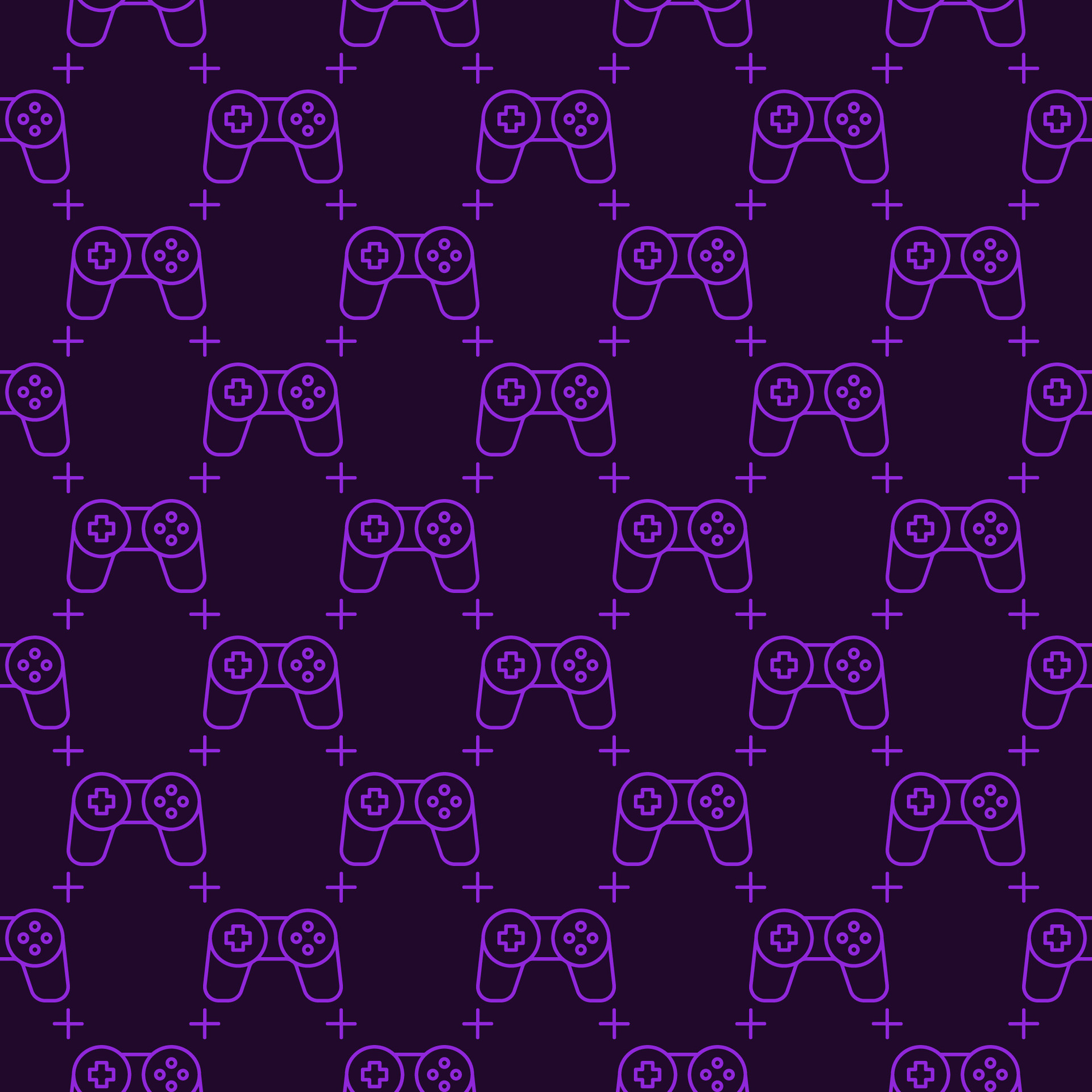 Videogame Controller Vector Wireless Gamepad For Gamer Line Dark Seamless Pattern 35883830