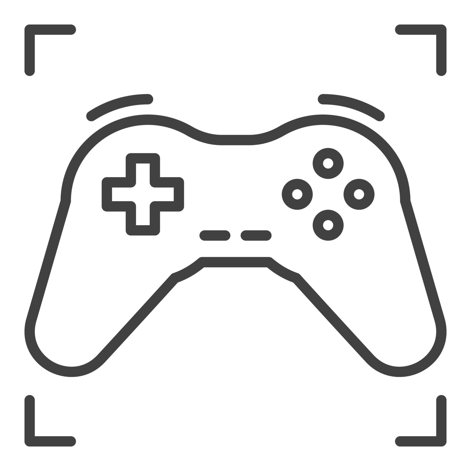 Gamepad Or Game Controller Vector Controlling Device Outline Icon Or Symbol 35883983 Vector Art