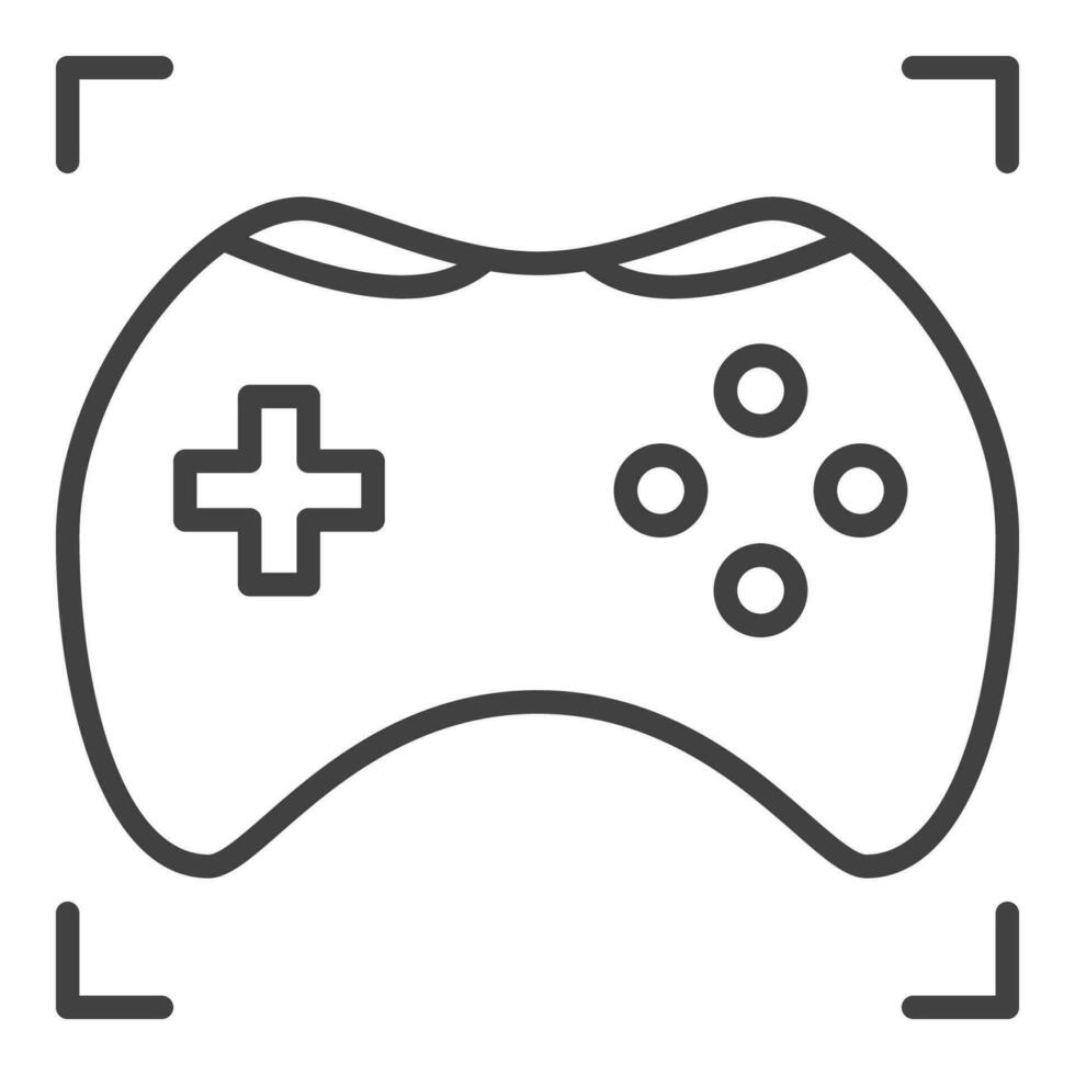Console Videogame Controller Vector Wireless Joypad Linear Icon Or Symbol 35883998 Vector Art At
