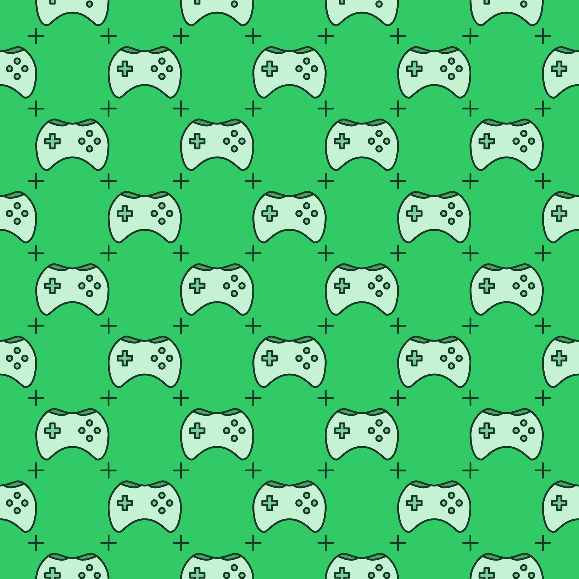 Videogame Controller Vector Wireless Console Joypad Green Seamless Pattern 35884099 Vector Art