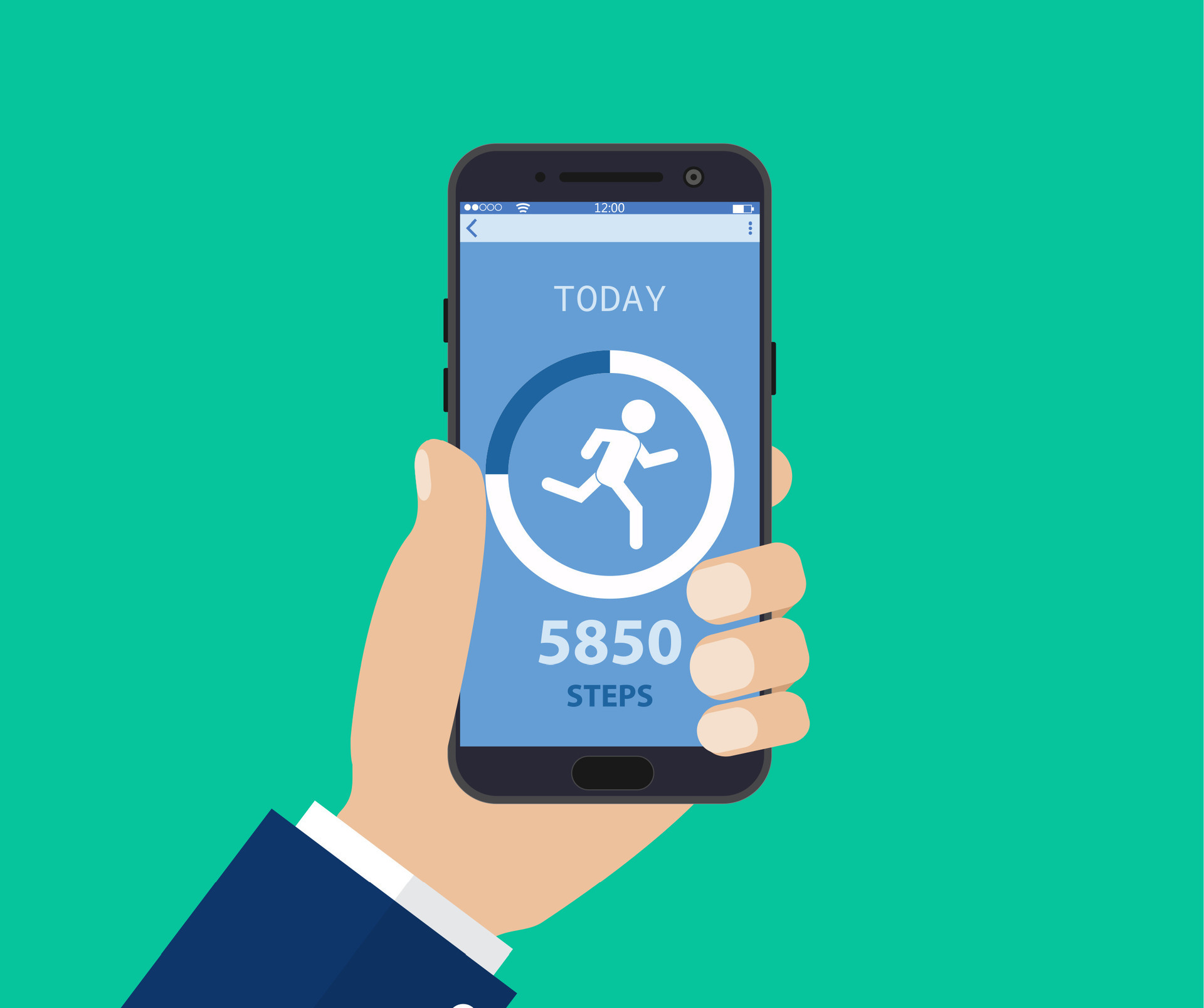Fitness Tracking App 35884729 Vector Art At Vecteezy