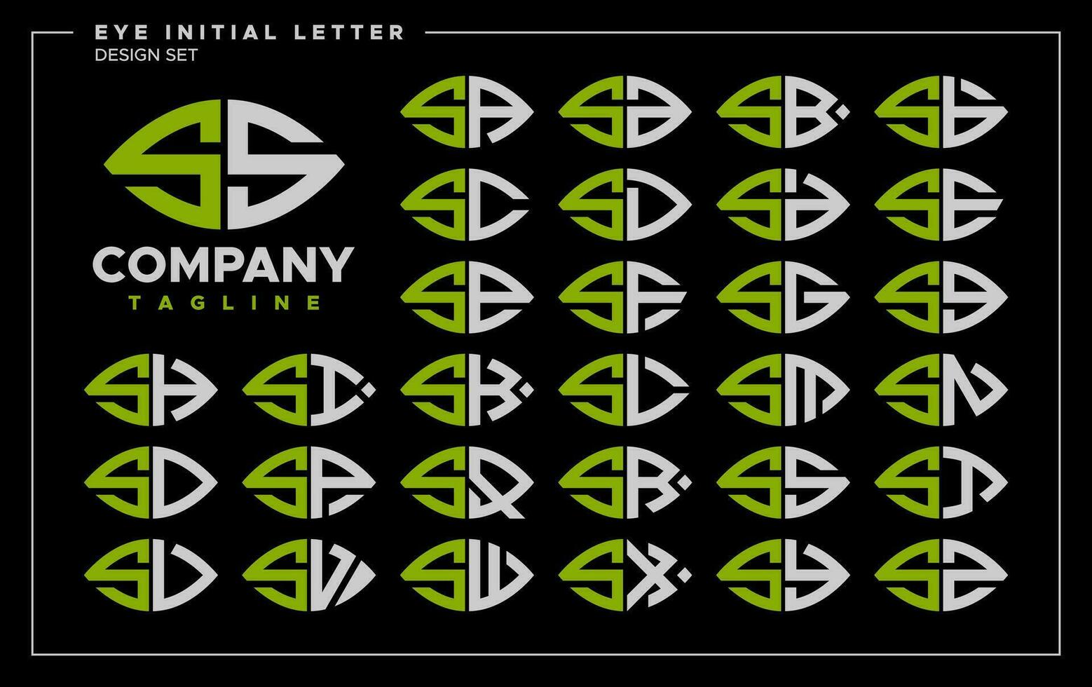 Bundle Of Line Abstract Eye Or Leaf Letter S Ss Logo Design 35885591 Vector Art At Vecteezy