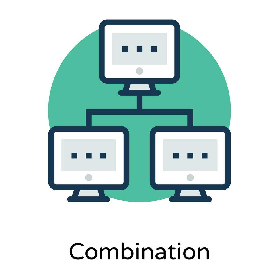 Trendy Computer Network 35887220 Vector Art at Vecteezy