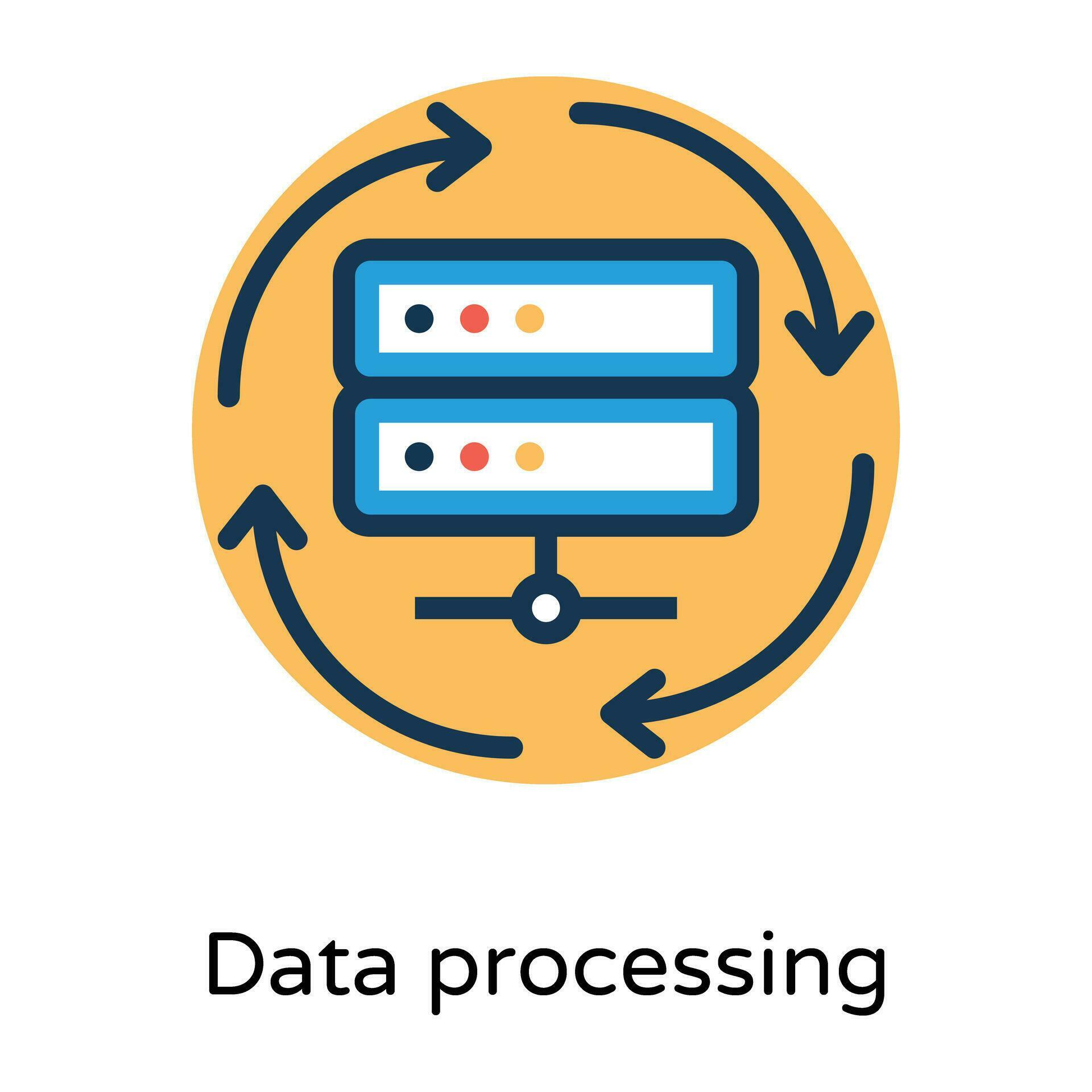 Trendy Data Processing 35887308 Vector Art at Vecteezy