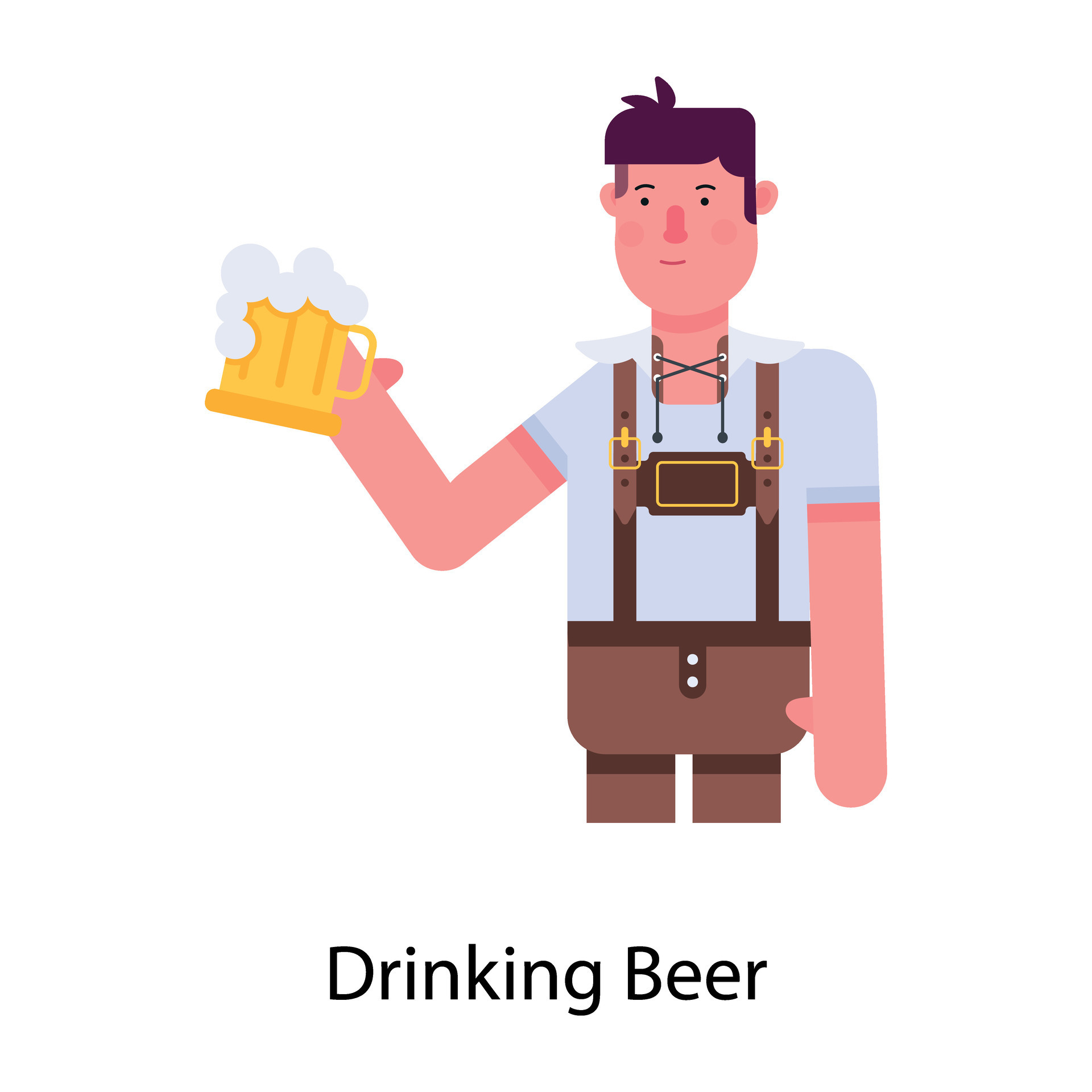 Trendy Drinking Beer 35889048 Vector Art at Vecteezy Trendy Drinking Beer 35889048 Vector Art at Vecteezy