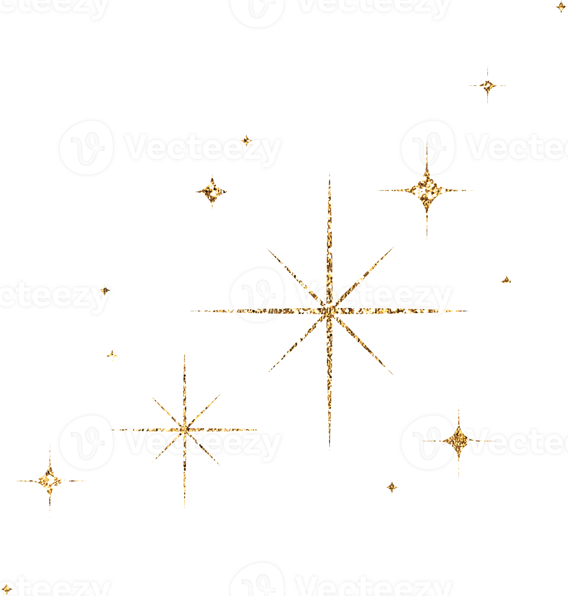 Gold Glitter Stars 35889557 PNG