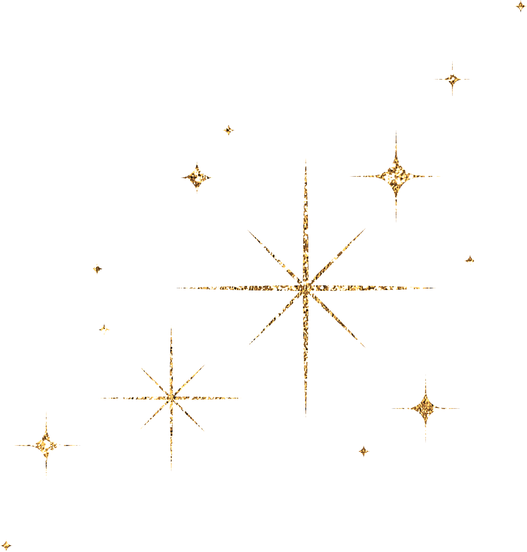 Gold Glitter Stars 35889557 PNG