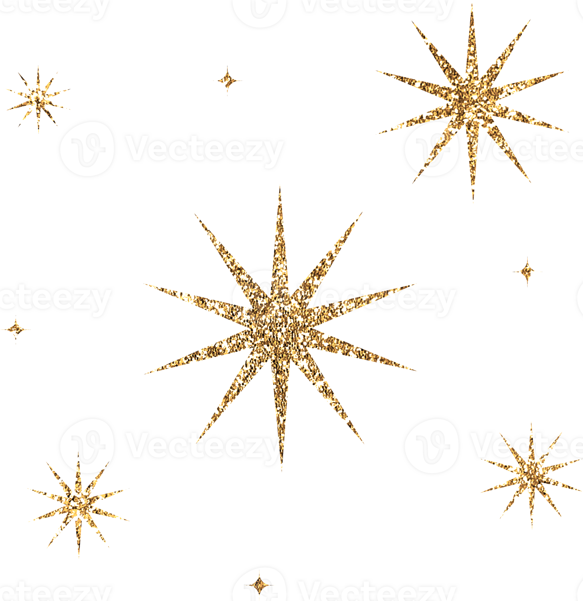 Gold Glitter Stars 35889572 PNG