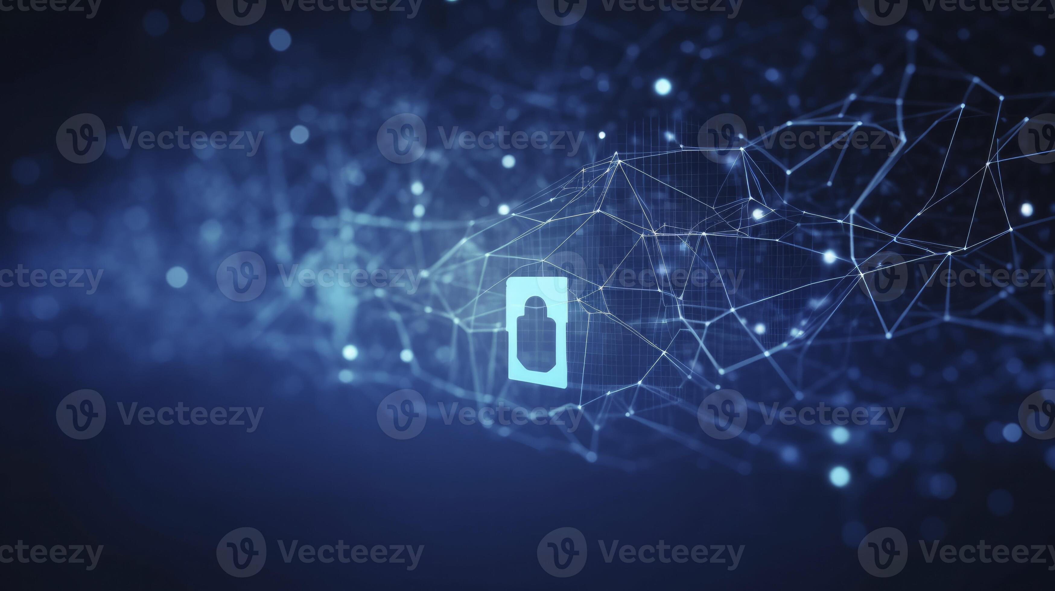 Ai Generated Abstract Concepts Of Cybersecurity Technology And Digital Data Protection Ai