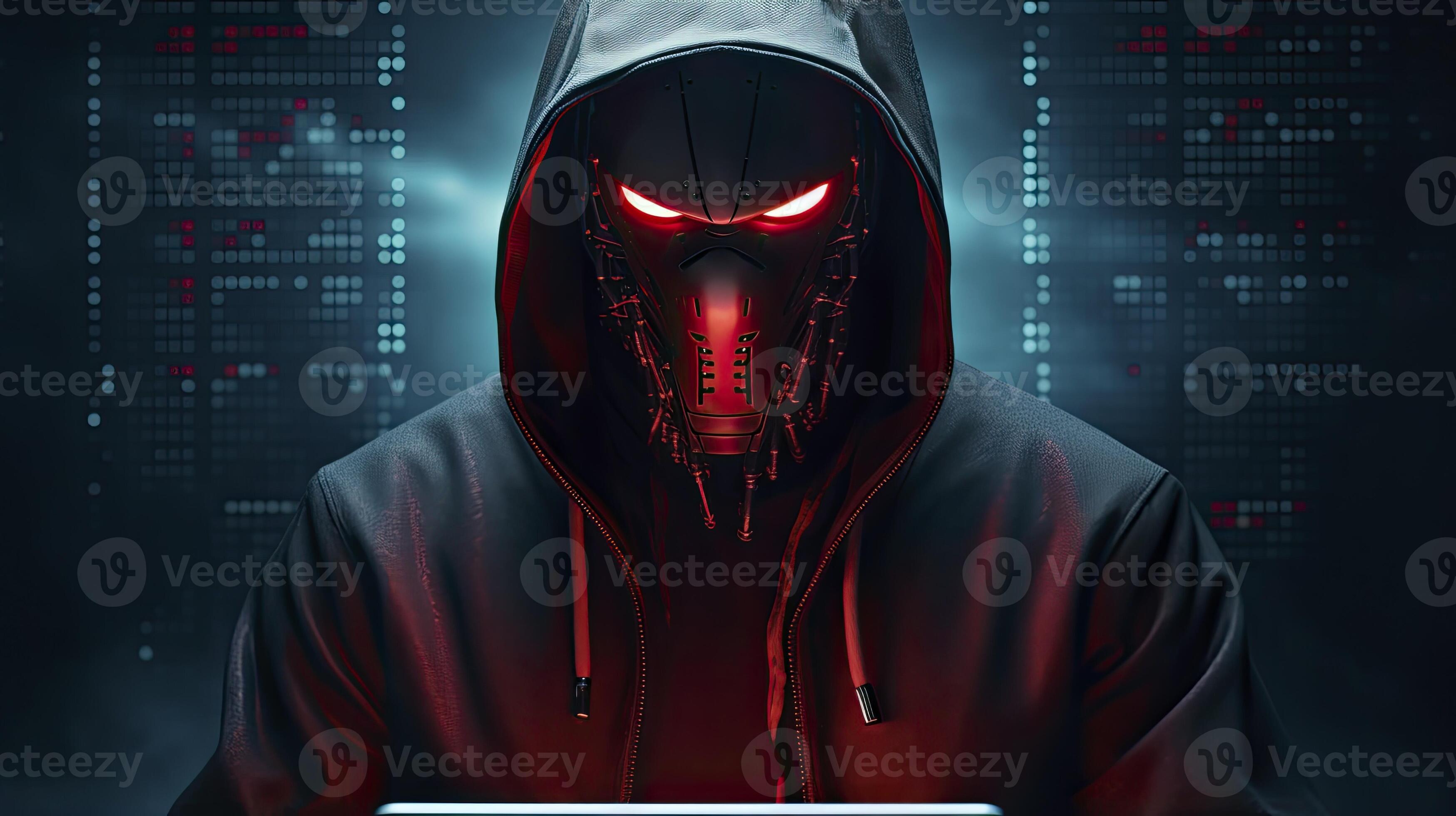 Ai Generated Binary Intrigue Anonymous Robotic Hacker Concept Of Hacking Ai Generated
