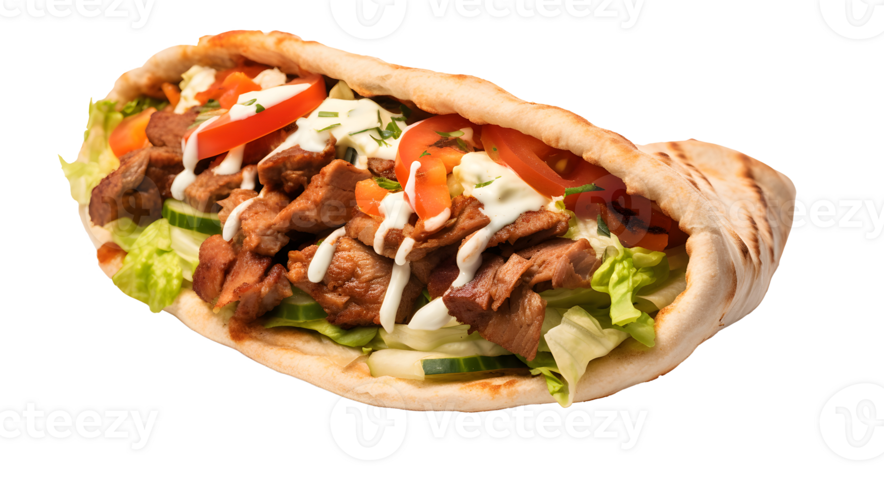 ai generado cerca arriba foto de grande y Fresco doner sin antecedentes ...