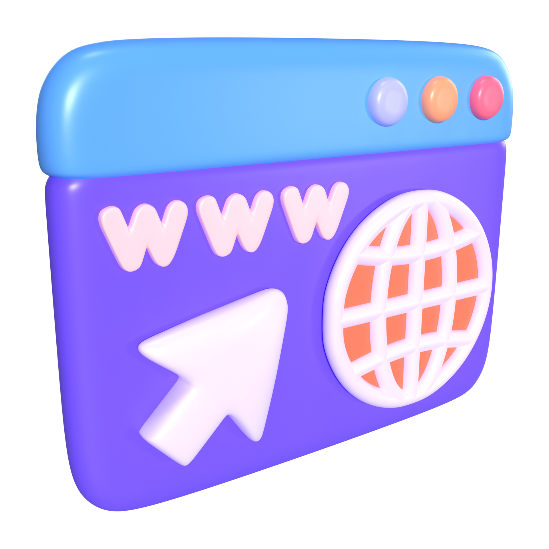 Browser 3d Illustration Icon 35896649 Png