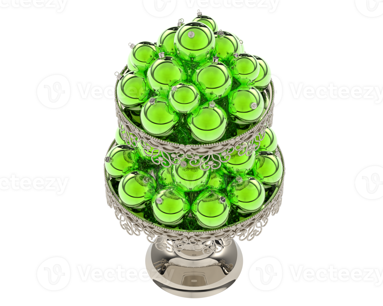 Christmas Table Decoration Isolated On Background 3d Rendering Illustration 35897174 Png