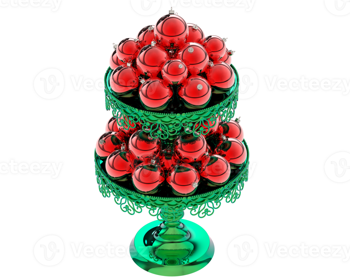 Christmas Table Decoration Isolated On Background 3d Rendering Illustration 35897211 Png