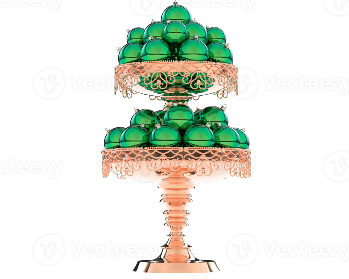 Christmas Table Decoration Isolated On Background 3d Rendering Illustration 35897214 Png