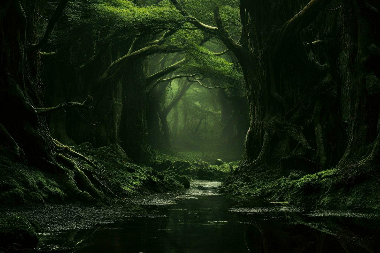 AI generated Realistic deep forest ,Deep Forest Fantasy Backdrop ... AI generated Realistic deep forest ,Deep Forest Fantasy Backdrop ...