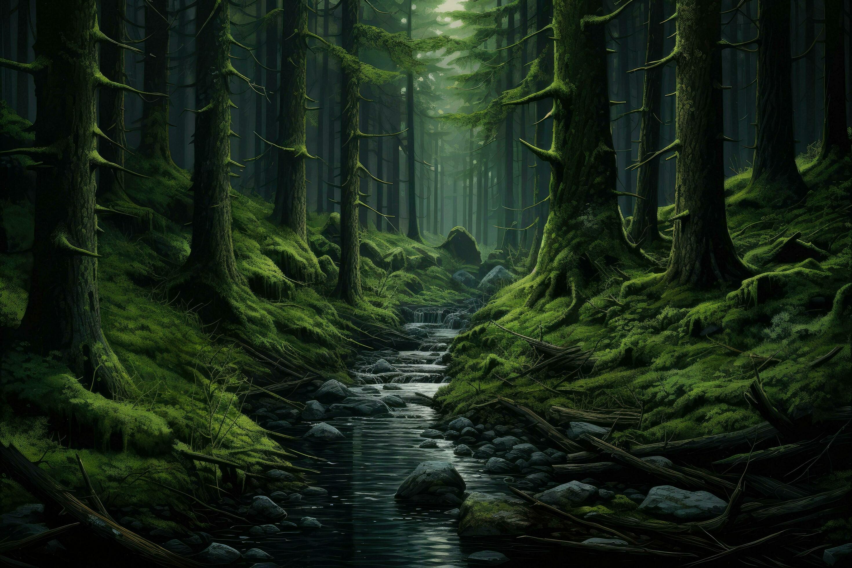 AI generated Realistic deep forest ,Deep Forest Fantasy Backdrop ... AI generated Realistic deep forest ,Deep Forest Fantasy Backdrop ...
