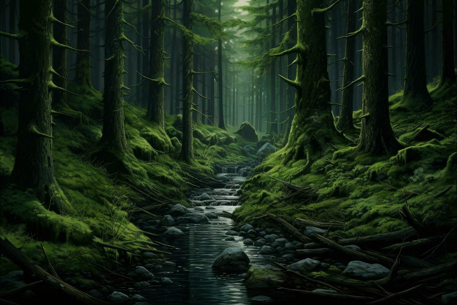 AI generated Realistic deep forest ,Deep Forest Fantasy Backdrop ... AI generated Realistic deep forest ,Deep Forest Fantasy Backdrop ...