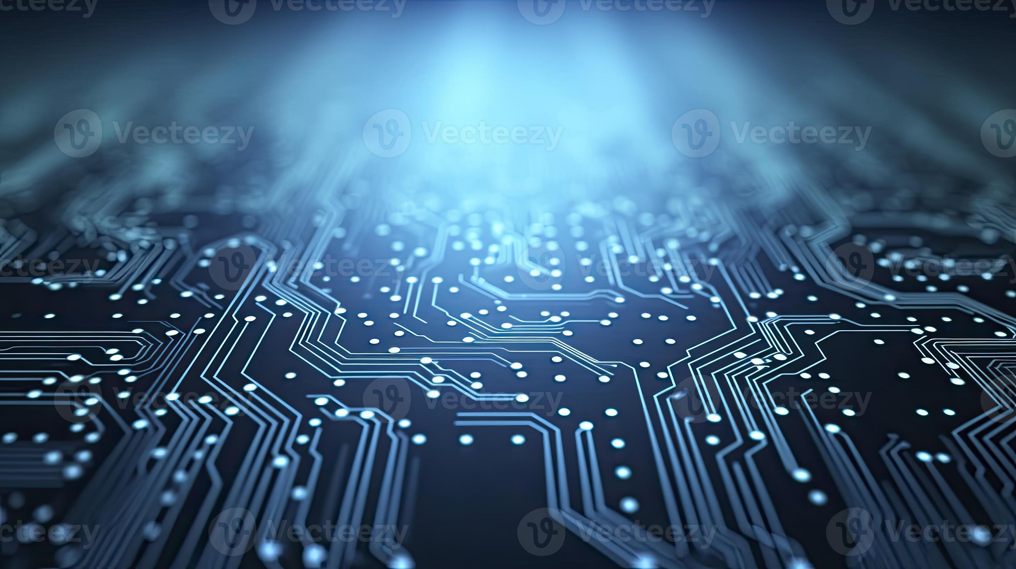 AI generated Circuit Board Background. Computer, Data, Technology ...