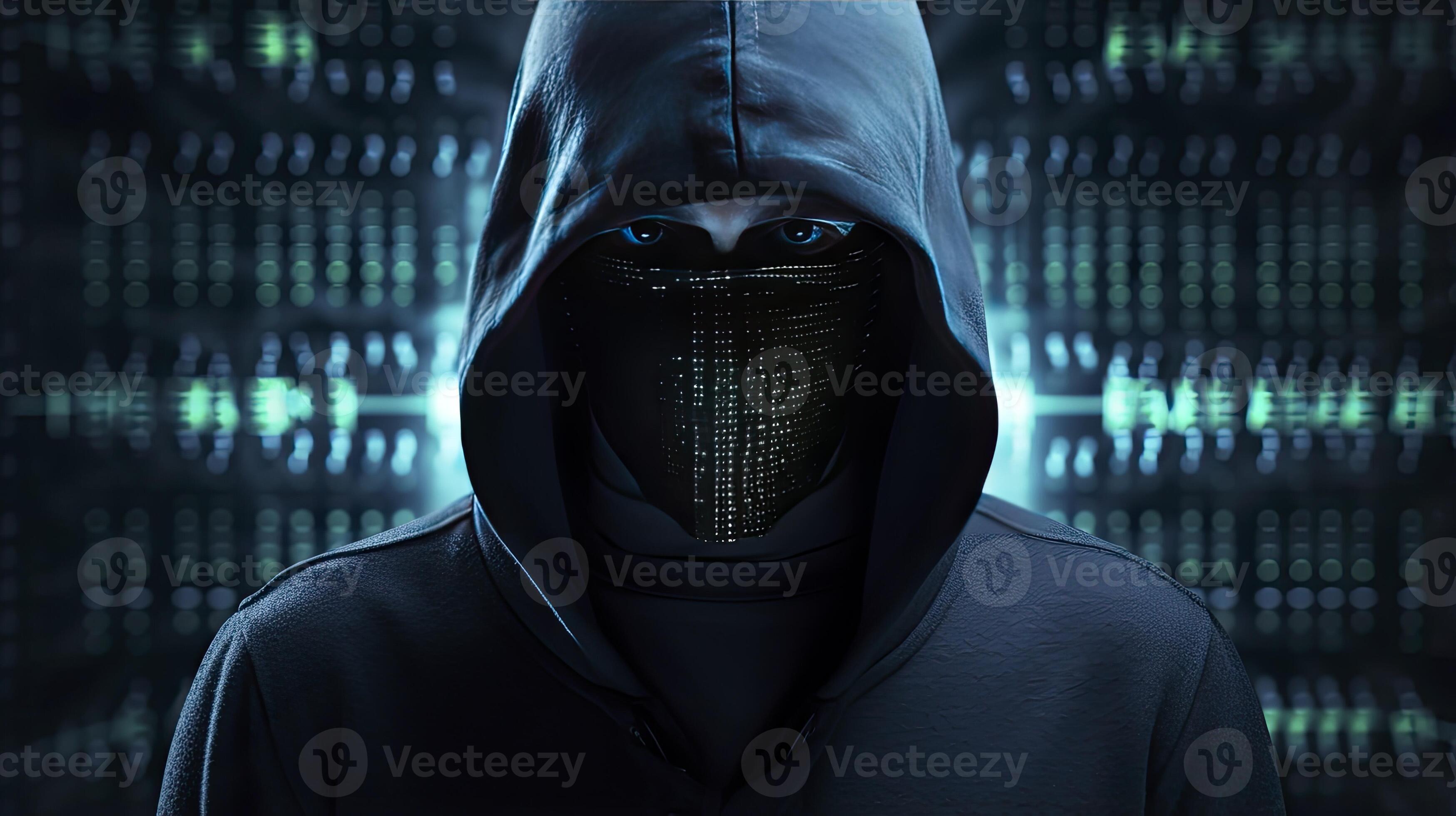 Ai Generated Binary Intrigue Anonymous Robotic Hacker Concept Of Hacking Ai Generated