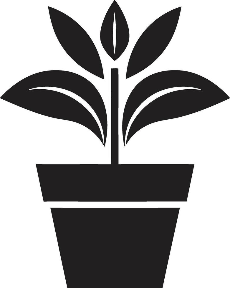 Botanic Brilliance Plant Emblem Design Verdant Visions Iconic Plant