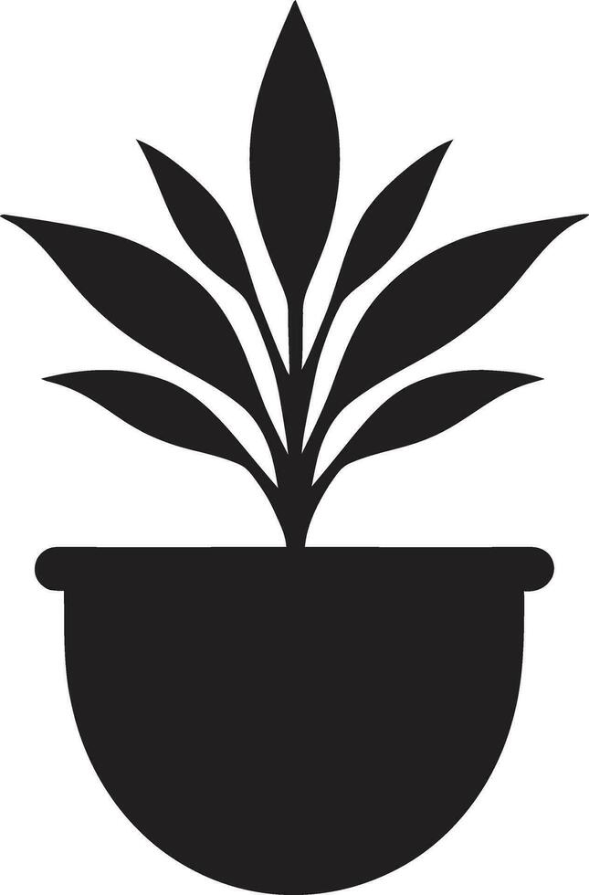 Botanic Brilliance Plant Logo Vector Icon Verdant Visions Plant Emblem