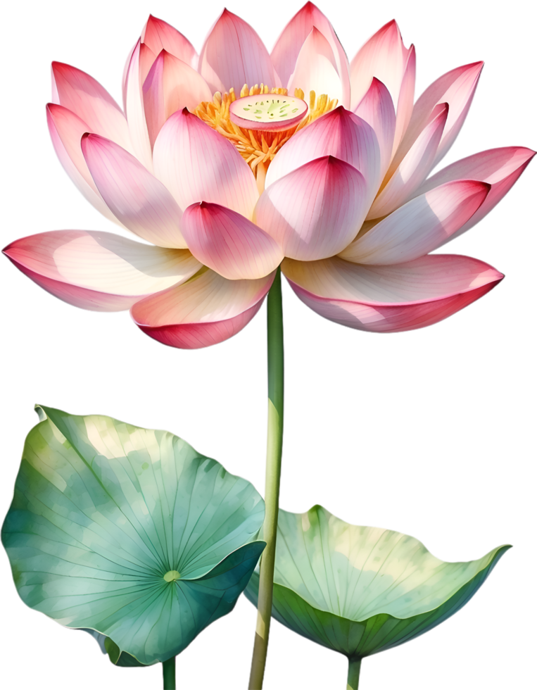 AI generated Watercolor Lotus flower. AI-Generated. 35912001 PNG AI generated Watercolor Lotus flower. AI-Generated. 35912001 PNG