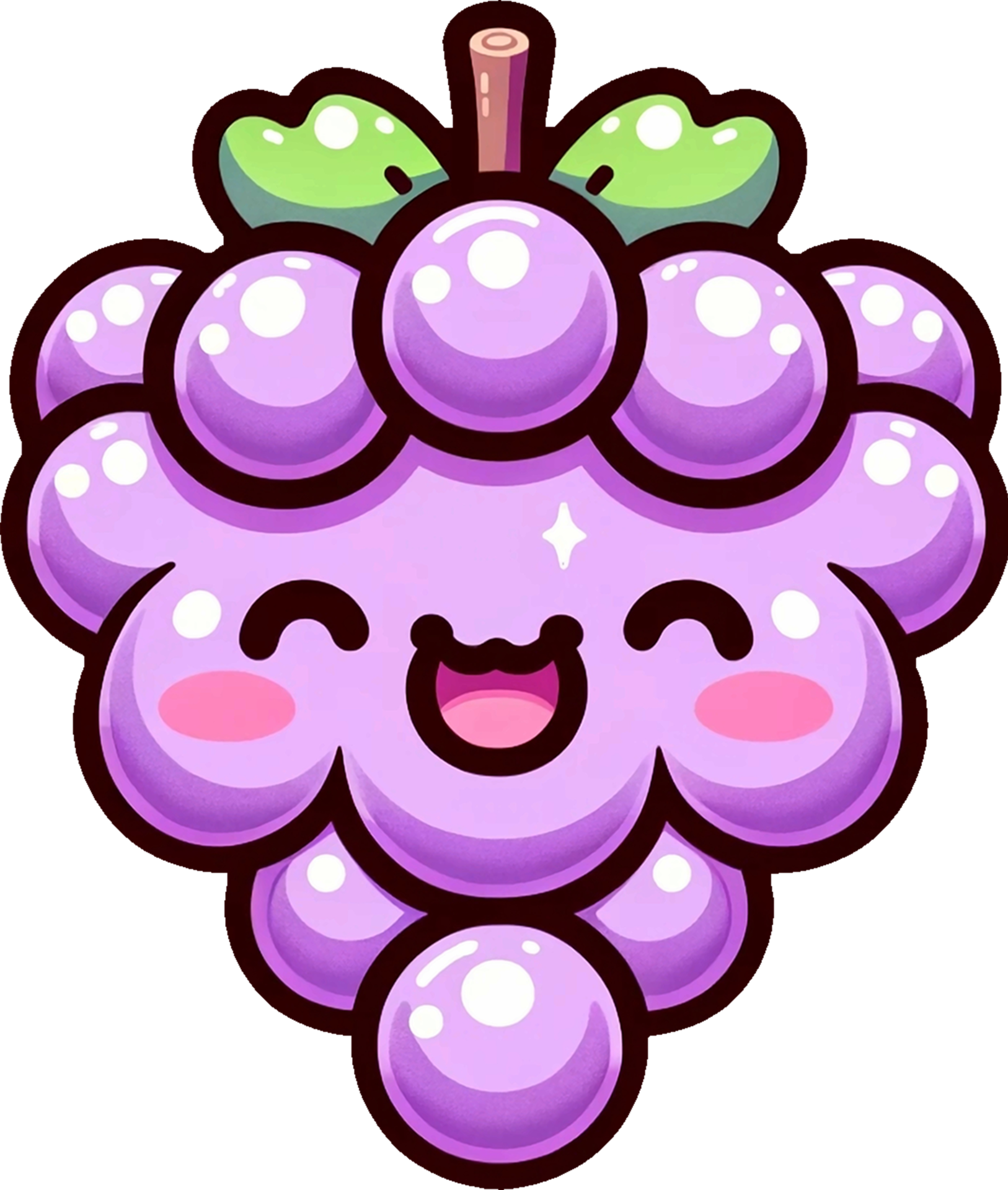 AI generated Kawaii Fruits cartoon clipart illustrations. This ...