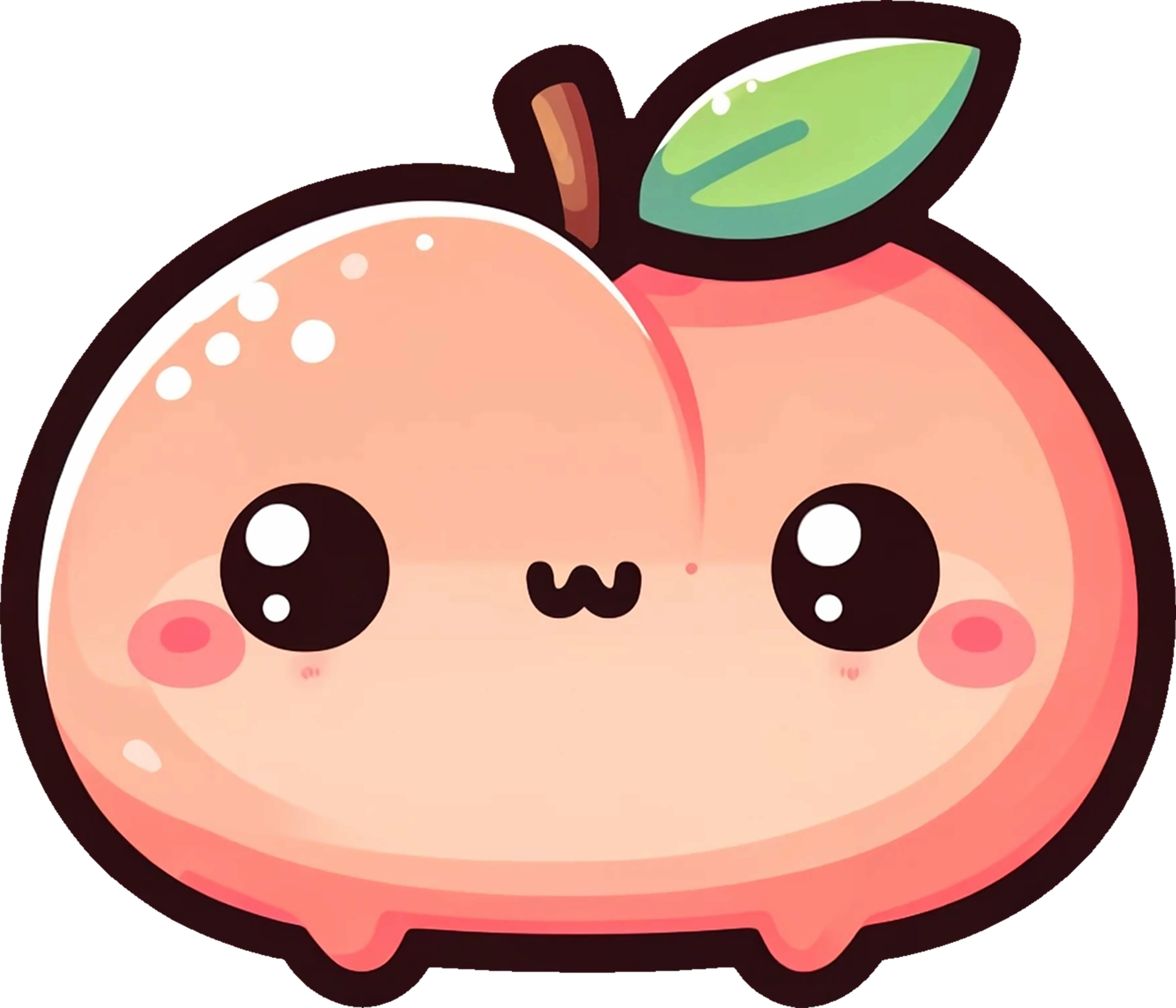AI generated Kawaii Fruits cartoon clipart illustrations. This ...