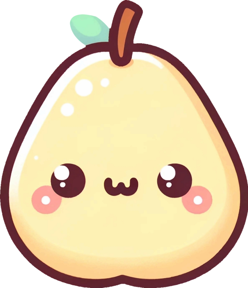 AI generated Kawaii Fruits cartoon clipart illustrations. This ...