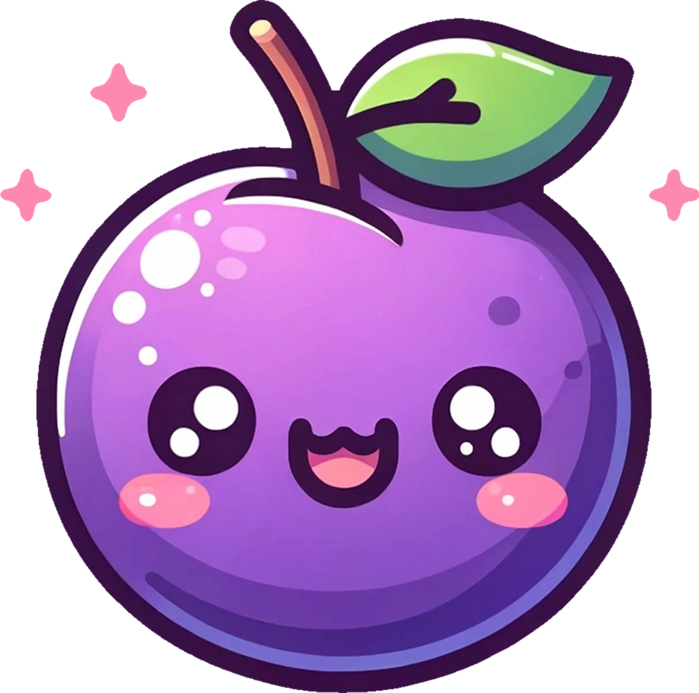 AI generated Kawaii Fruits cartoon clipart illustrations. This ...