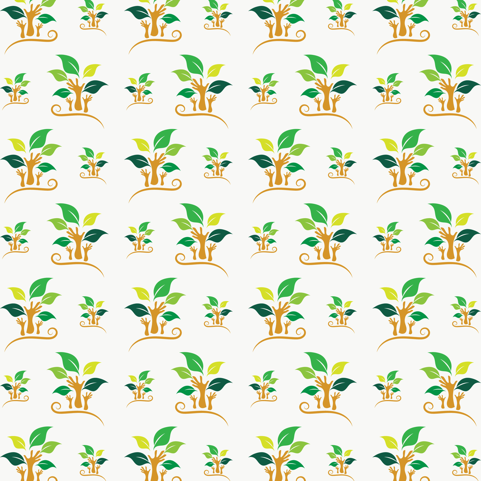 Trees seamless pattern design beautiful vector illustration 35916762 ...