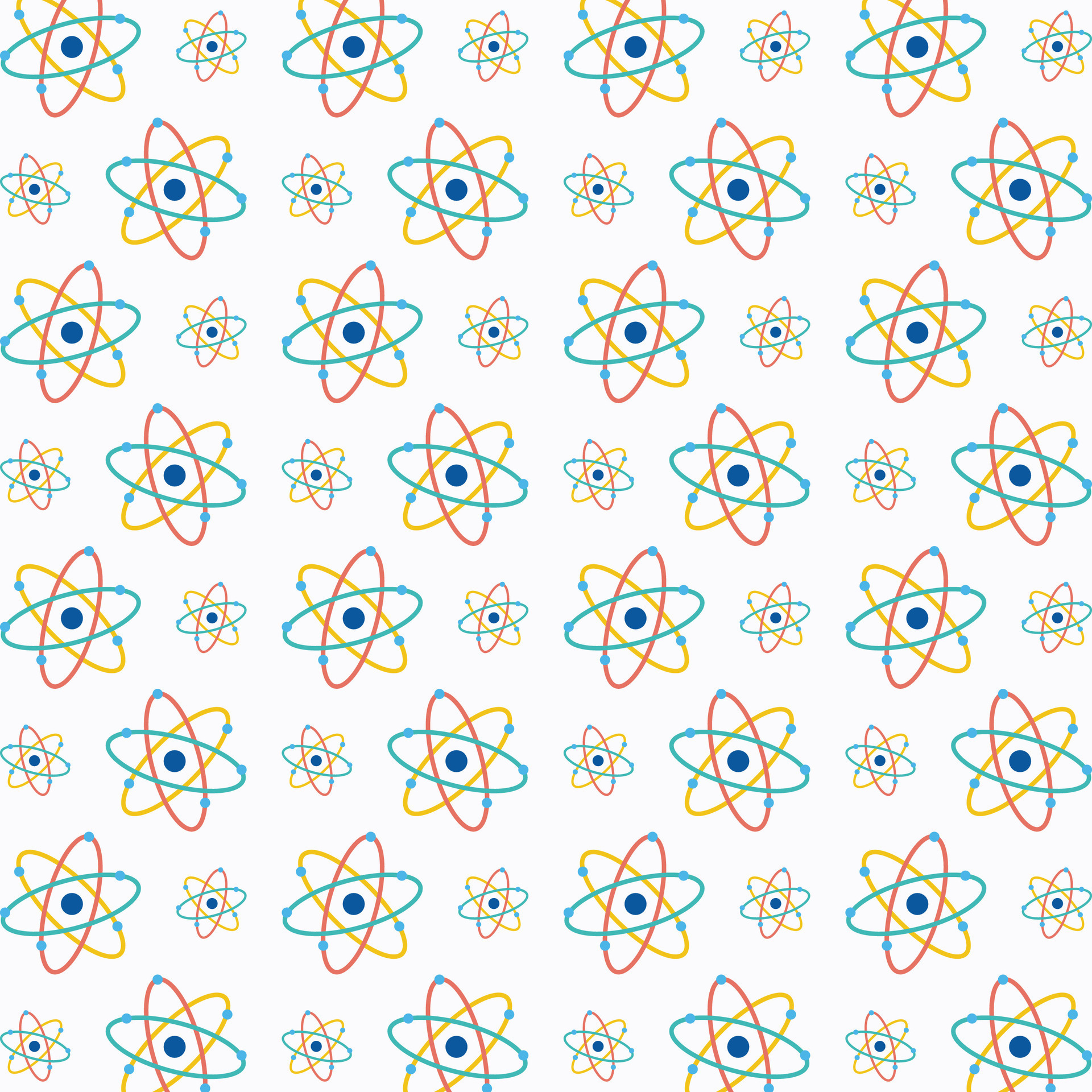 Atom pattern design colorful abstract vector illustration background ...