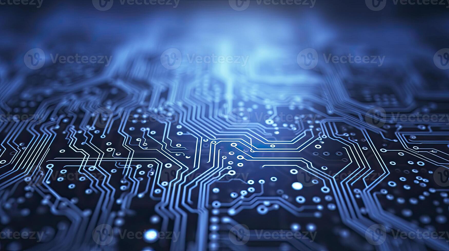 AI generated Circuit Board Background. Computer, Data, Technology, Artificial Intelligence. AI ...