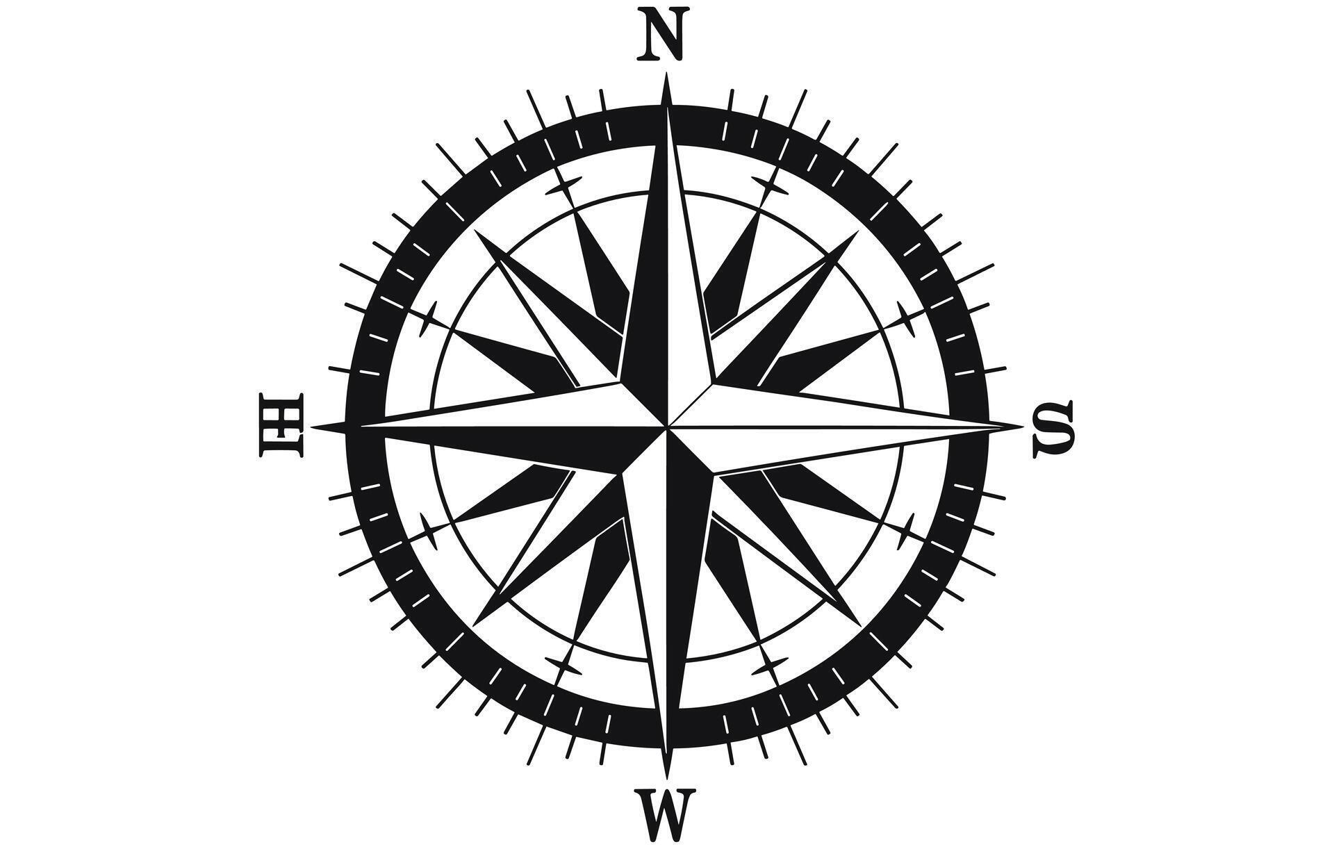 Compass Rose Icon Vector Logo Compass Icon Vector 35918721 Vector Art At Vecteezy