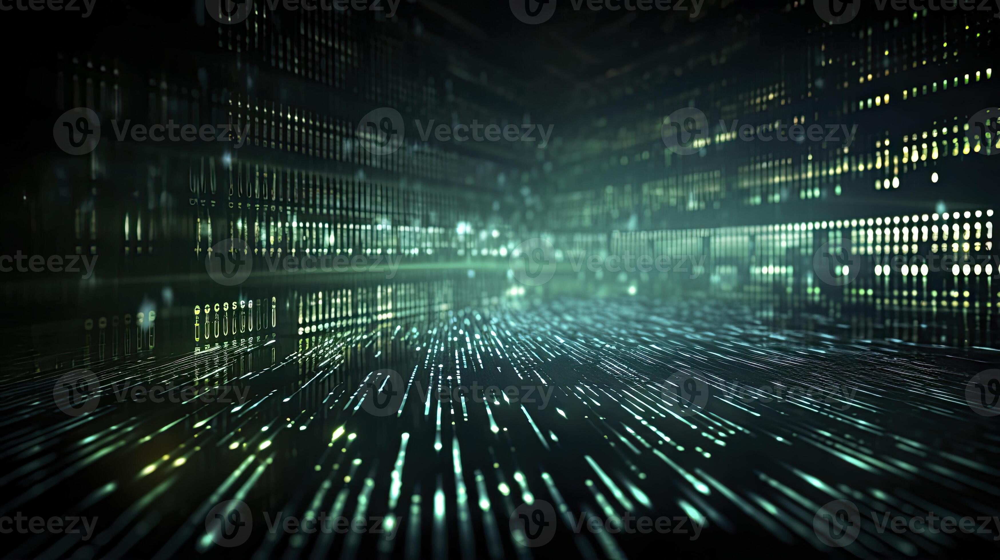 AI generated An abstract digital background with binary code and AI ...