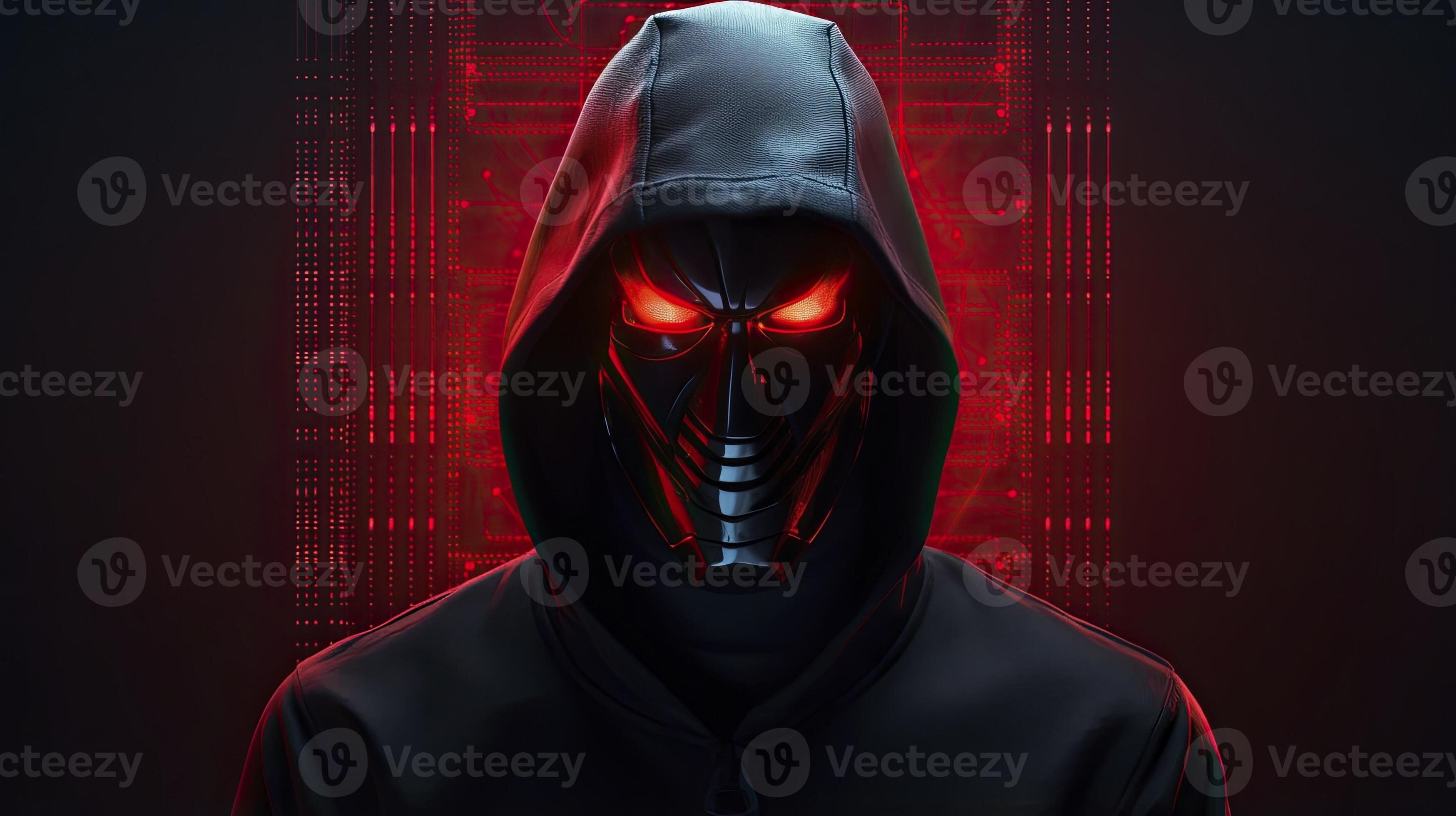 Ai Generated Binary Intrigue Anonymous Robotic Hacker Concept Of Hacking Ai Generated