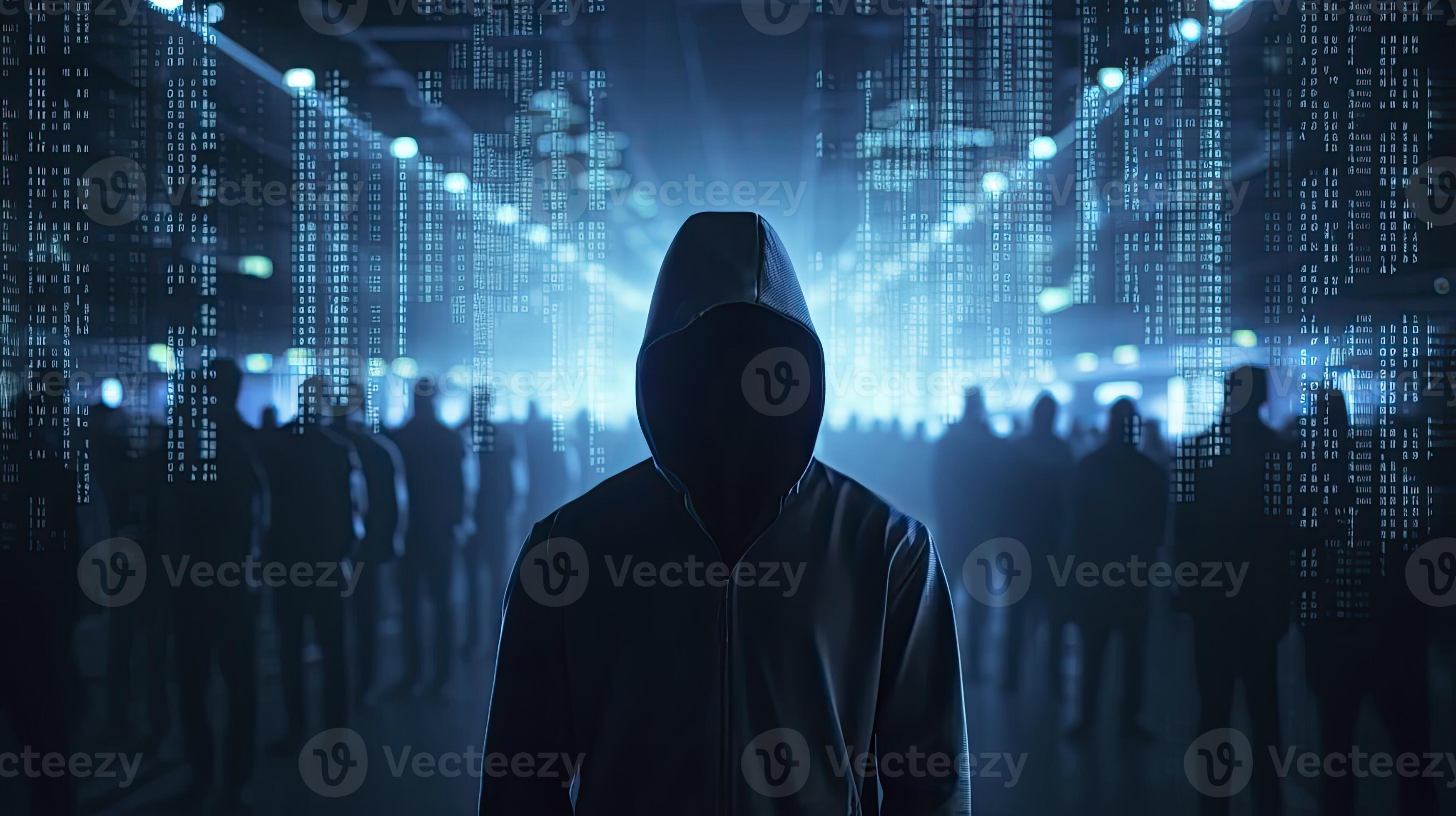 AI generated Unveiling the Anonymous Hacker. Digital Intrigue ...