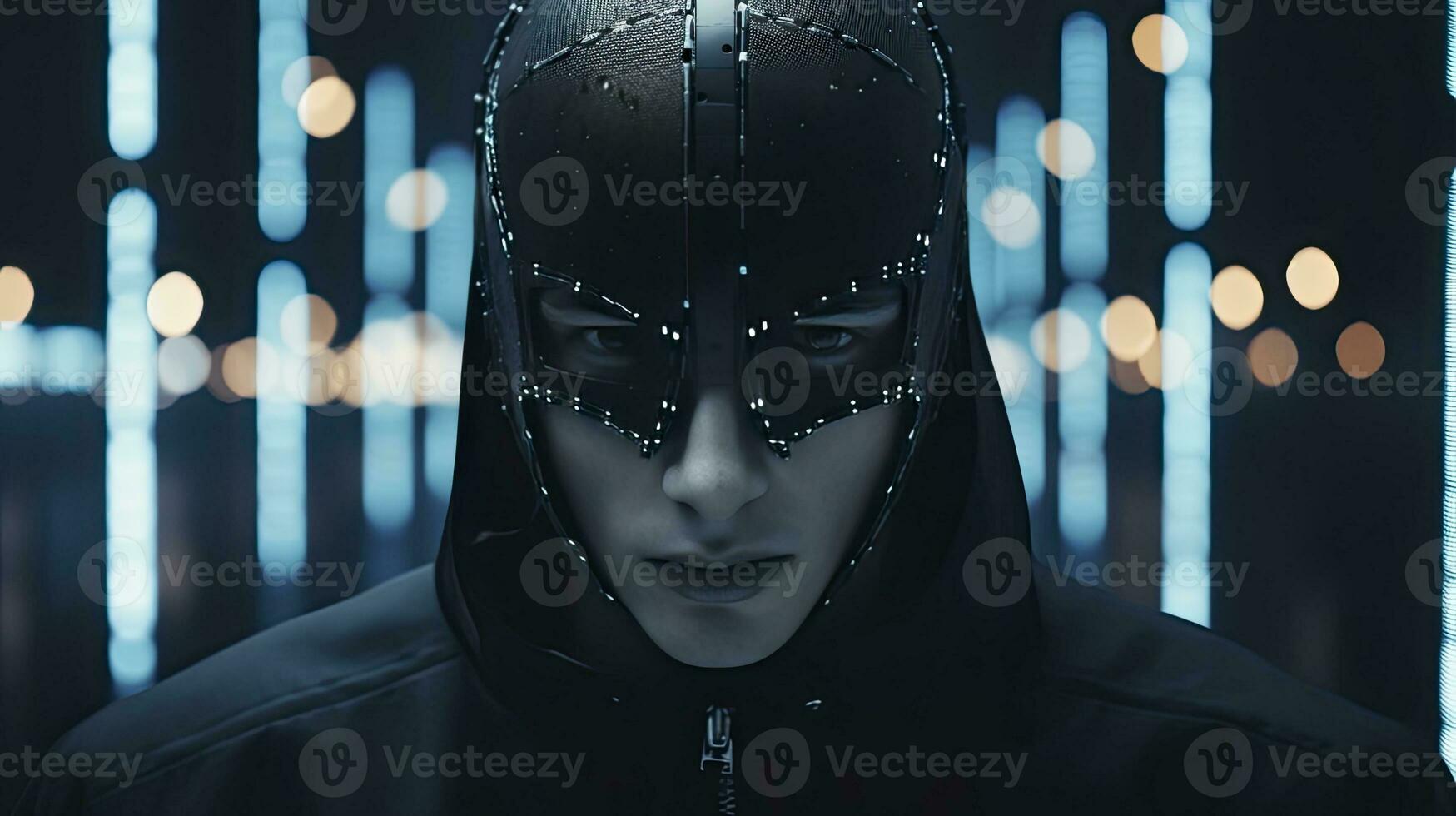 Ai Generated Binary Intrigue Anonymous Robotic Hacker Concept Of Hacking Ai Generated