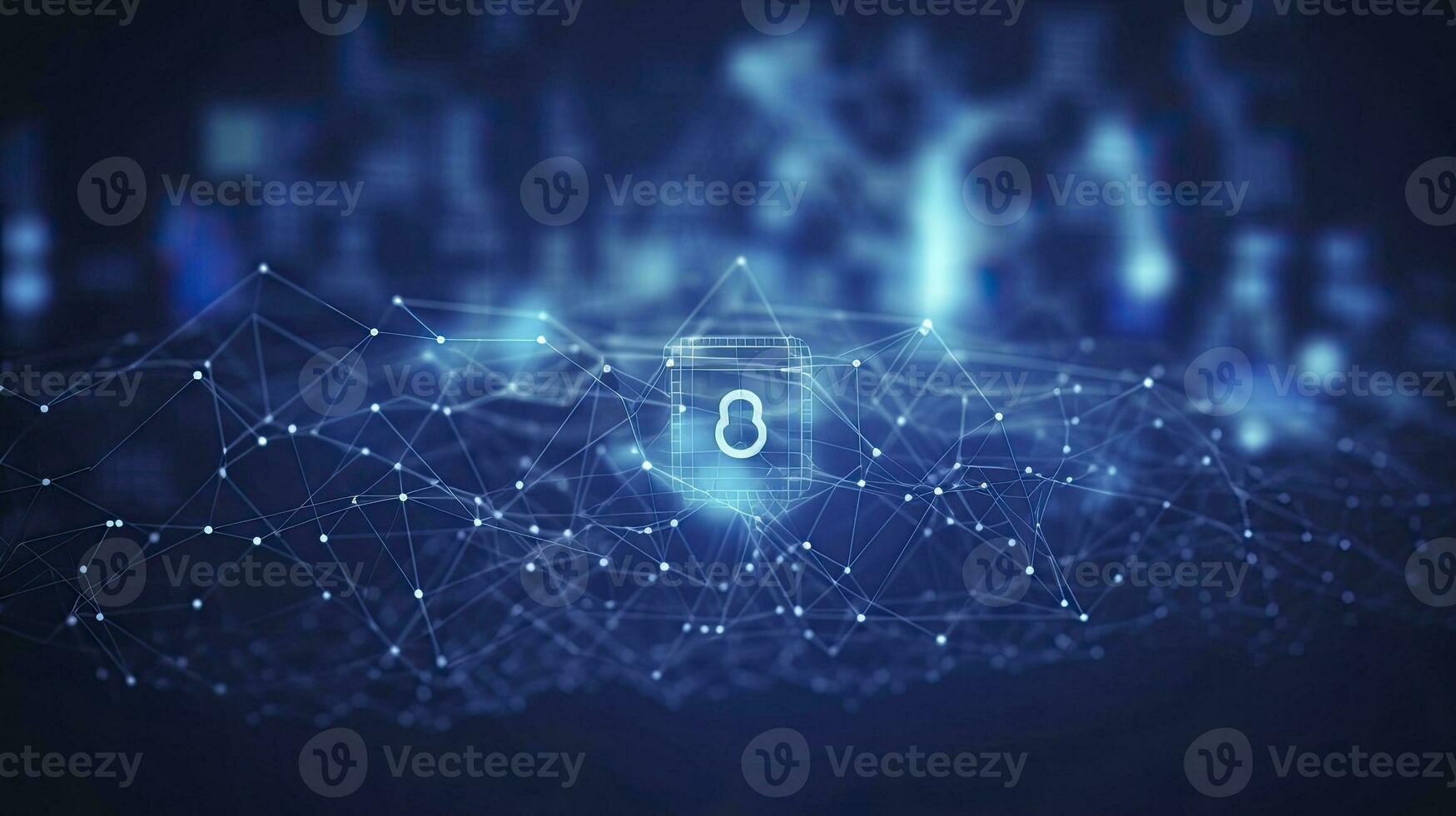 Ai Generated Abstract Concepts Of Cybersecurity Technology And Digital Data Protection Ai