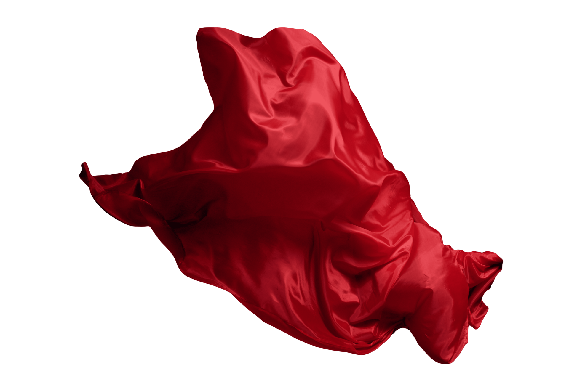 Red Flying Fabric Free 35922963 Png