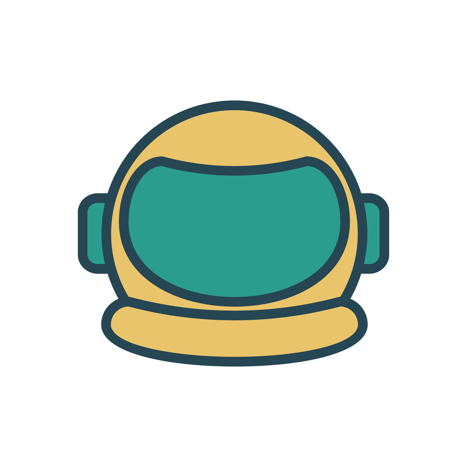 Astronaut Helmet icon design template 35923952 Vector Art at Vecteezy