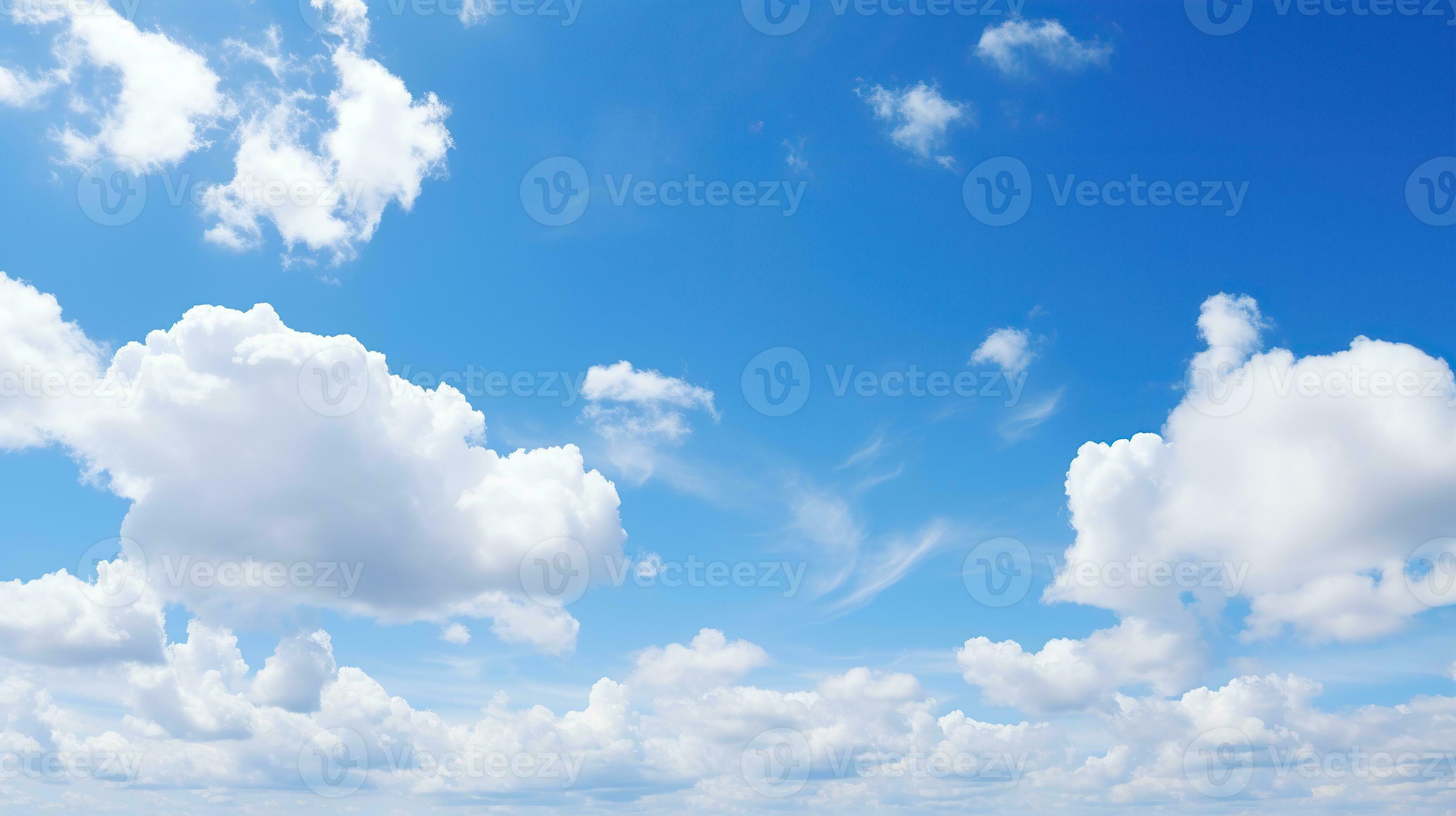 AI generated Blue sky background with clouds. Created with Generative ...