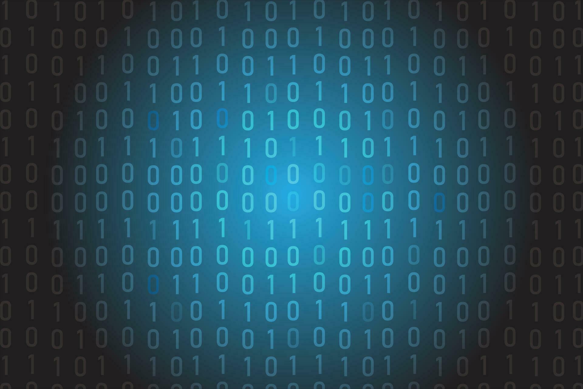 binary code computer background 0 and 1 radial color . 35928038 Vector ...
