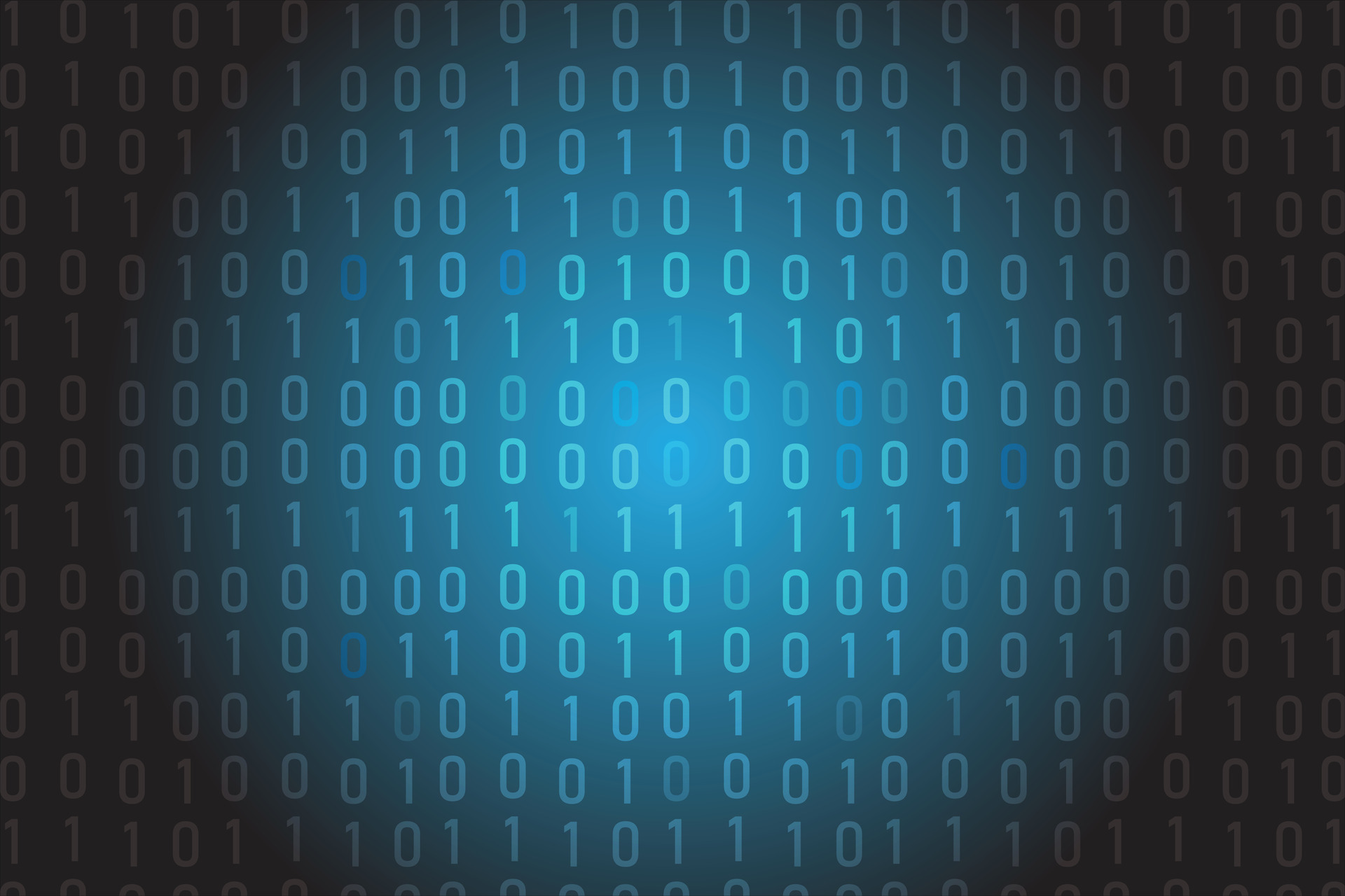 Binary Code Computer Background 0 And 1 Radial Color 35928038 Vector