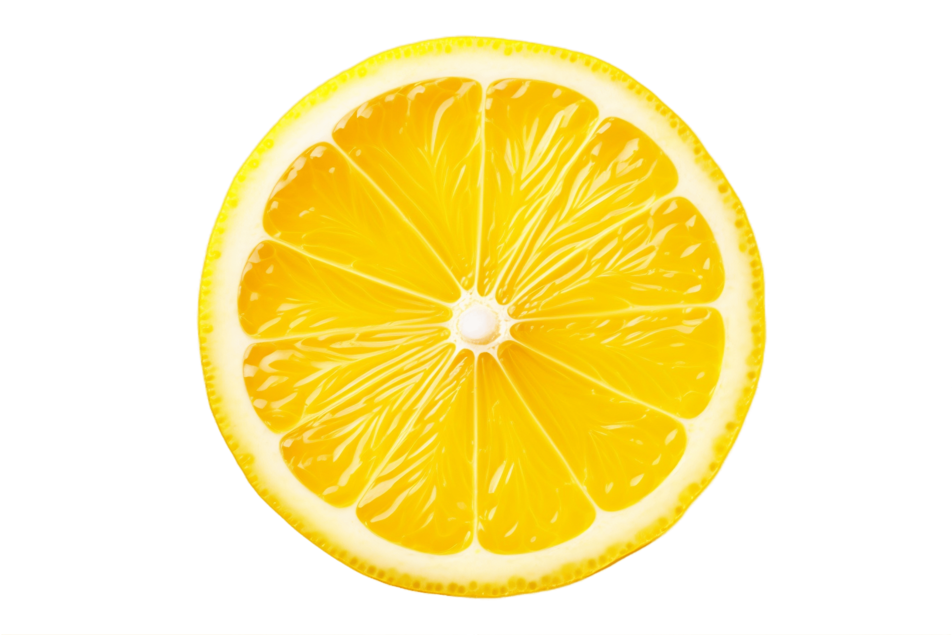 AI generated Lemon Slice Isolated on Transparent Background. AI 35929522 PNG